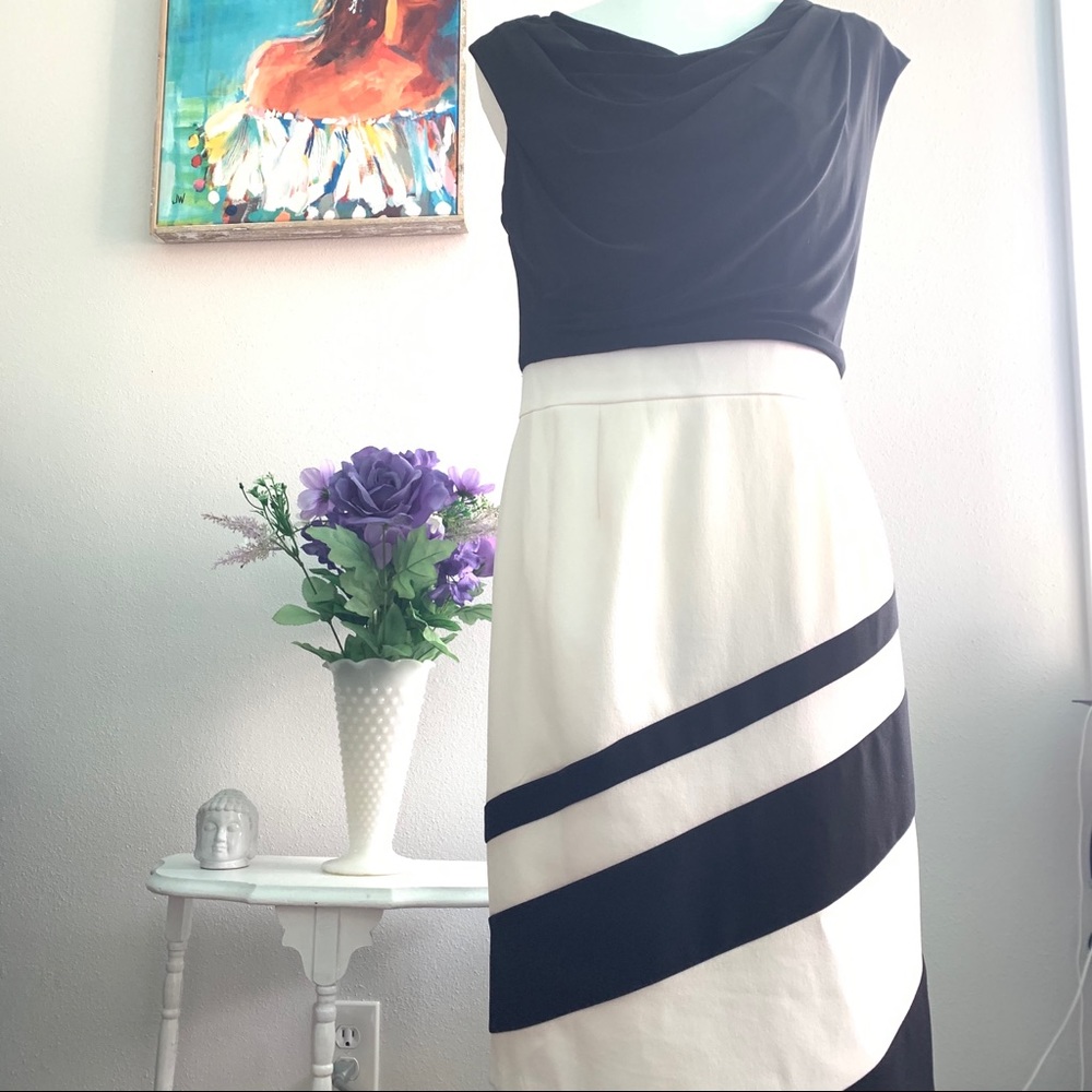 Studio One Dress With Draping Collar - Gem